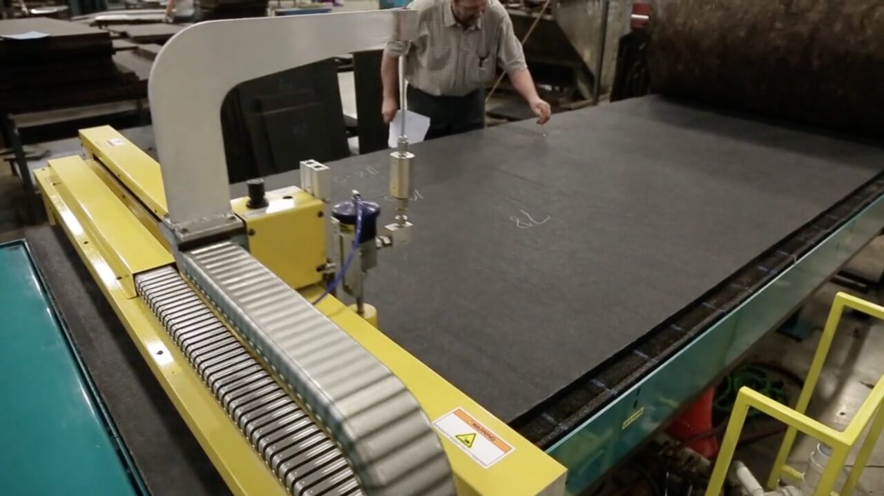 Lockformer Vulcan 1600 Fiberglass and Insulation Foam Waterjet Cutting ...